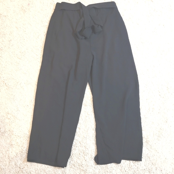 Revamped | Pants & Jumpsuits | High Rise Belted Tie Wide Leg Cropped ...